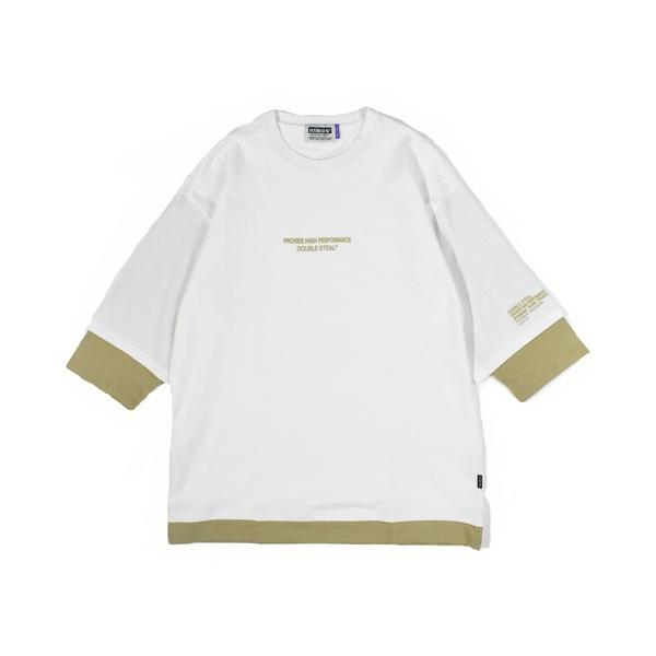 ZOZO問い合わせ番号:53025123ショップ:DOUBLE STEAL，ダブルスティールブランド:DOUBLE STEAL，ダブルスティール商品名:Layered 7SLEEVE Teeカテゴリ:トップス>Tシャツ/カットソーブラ...