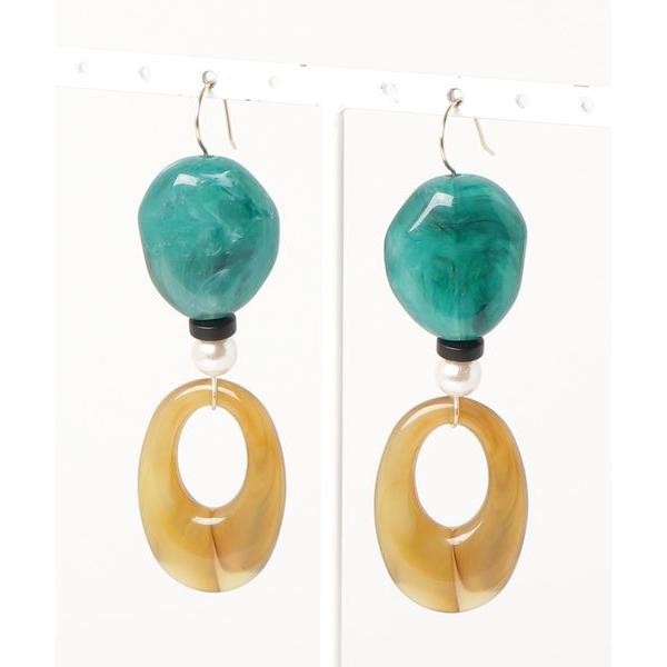 ※このアイテムは返品・交換対象外商品です。ZOZO問い合わせ番号:53032661ショップ:TONE，トーンブランド:tone，トーン商品名:【glou】Fake stone x mable plate pierceカテゴリ:アクセサリー&...