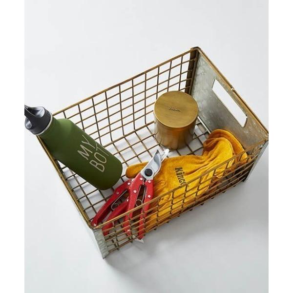 ZOZO問い合わせ番号:53356210ショップ:TODAY'S SPECIAL，トゥデイズスペシャルブランド:TODAY'S SPECIAL，トゥデイズスペシャル商品名:【Liam】ガルバ＆ワイヤーバスケット Mサイズ/360378カテゴ...