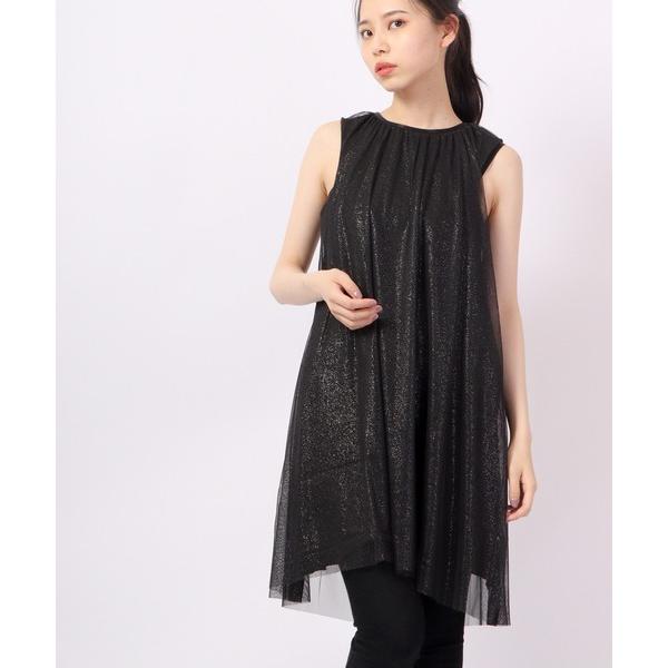 『セール実施中』ZOZO問い合わせ番号:53528780ショップ:DIMENSIONE DANZA，ディメンシオーネ ダンツァブランド:DIMENSIONE danza，ディメンシオーネ ダンツァ商品名:ラメチュール ノースリーブチュニック...