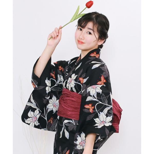 ZOZO問い合わせ番号:53529396ショップ:KYOETSU HONTEN，キョウエツホンテンブランド:KYOETSU，キョウエツ商品名:浴衣 女の子 子供 3点セット( 浴衣 + 帯 + 下駄 ) レトロCカテゴリ:水着/着物・浴衣&...