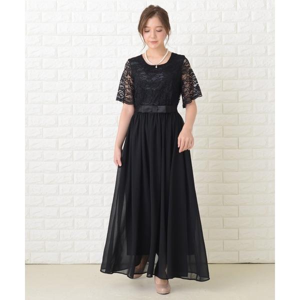 ZOZO問い合わせ番号:53677771ショップ:Lace Ladies，レースレディースブランド:Lace Ladies，レースレディース商品名:ウエストリボンロングパーティドレス・ワンピースカテゴリ:ワンピース/ドレス>ドレスブラ...