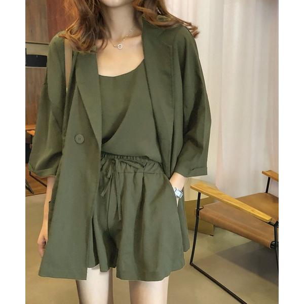 『タイムセール実施中』ZOZO問い合わせ番号:53679769ショップ:Doula Doula，ドゥーラドゥーラブランド:Girly Doll，ガーリードール商品名:スプリング・サマージャケット・キャミ・パンツ3点セットアップカテゴリ:ジャ...