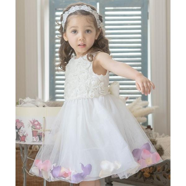 『タイムセール実施中』ZOZO問い合わせ番号:53684456ショップ:Catherine Cottage，キャサリンコテージブランド:Catherine Cottage，キャサリンコテージ商品名:バラチュール 裾花びらベビードレスカテゴリ...