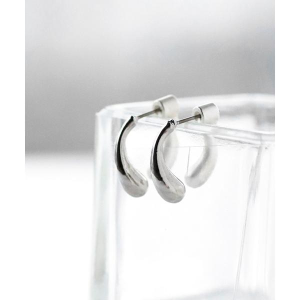 ※このアイテムは返品・交換対象外商品です。ZOZO問い合わせ番号:53764945ショップ:ANEMONE，アネモネブランド:ANEMONE，アネモネ商品名:セミマットカーブラインのバックキャッチピアス[C]カテゴリ:アクセサリー>ピ...