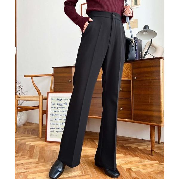 『セール実施中』ZOZO問い合わせ番号:53786711ショップ:moment+，モーメントプラスブランド:moment+，モーメントプラス商品名:【累計販売枚数5万枚突破！】カットジョーゼットセンタープレスフレアスラックスパンツカテゴリ:...