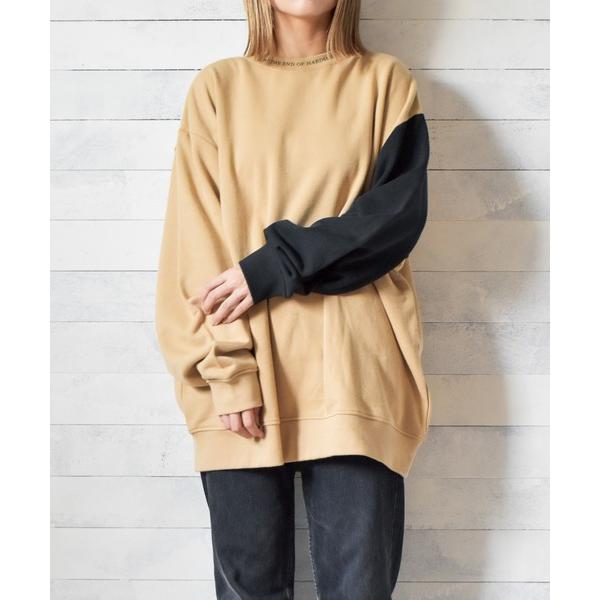 『タイムセール実施中』ZOZO問い合わせ番号:53806889ショップ:realize，レアリゼブランド:TRAP/U ，トラップユー，ARCHIVER，アーカイバ商品名:【69】【TRAP/U】袖配色プリント裏毛プルオーバーカテゴリ:トッ...