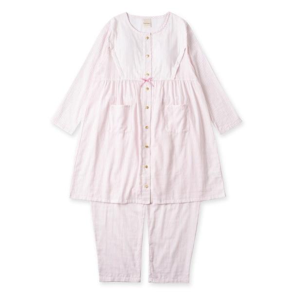 ZOZO問い合わせ番号:53847323ショップ:fran de lingerie，フランデランジェリーブランド:fran de lingerie，フランデランジェリー商品名:soft-gauze-clothマタニティチュニックセット長袖上...