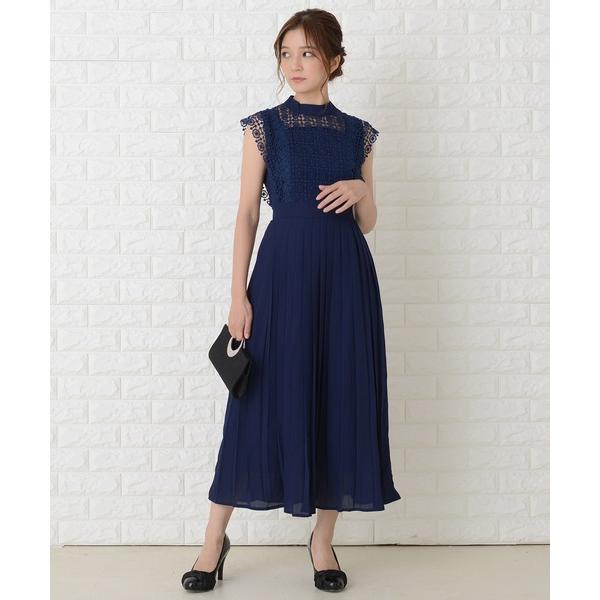 『タイムセール実施中』ZOZO問い合わせ番号:53866456ショップ:Lace Ladies，レースレディースブランド:Lace Ladies，レースレディース商品名:ノースリーブプリーツデザインワンピースドレスカテゴリ:ワンピース/ドレ...