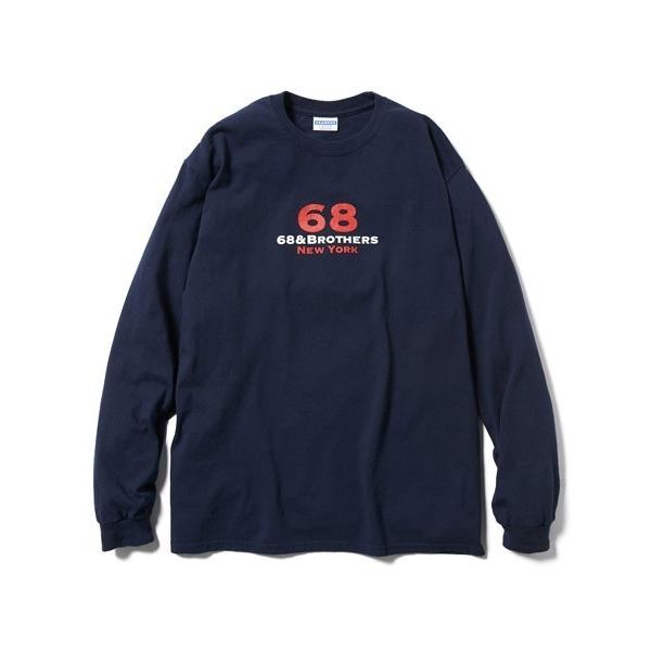 ZOZO問い合わせ番号:53890337ショップ:68&amp;BROTHERS，シックスティエイトアンドブラザーズブランド:68&amp;BROTHERS，シックスティエイトアンドブラザーズ商品名:L/S Tee ”1st LOGOカテゴ...