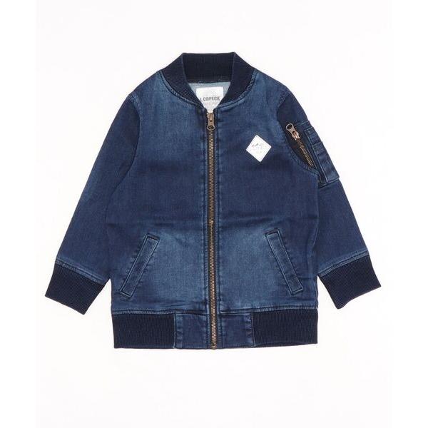 ZOZO問い合わせ番号:53892515ショップ:Wonder apartment，ワンダーアパートメントブランド:L.COPECK，エルコペック商品名:[100-160]ニット風デニムＭＡ−１ジャケットカテゴリ:ジャケット/アウター&gt...