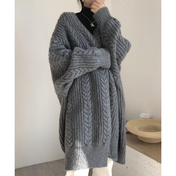 『タイムセール実施中』ZOZO問い合わせ番号:53918772ショップ:Doula Doula，ドゥーラドゥーラブランド:Doula Doula，ドゥーラドゥーラ商品名:ケーブルニットロングカーディガンカテゴリ:トップス>カーディガン...