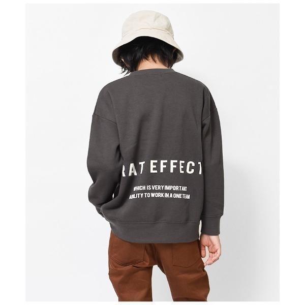 『タイムセール実施中』ZOZO問い合わせ番号:53926560ショップ:SHUSHU，シュシュブランド:RAT EFFECT，ラットエフェクト，SHUSHU，シュシュ商品名:【裏起毛】バックロゴビッグトレーナーカテゴリ:トップス>スウ...