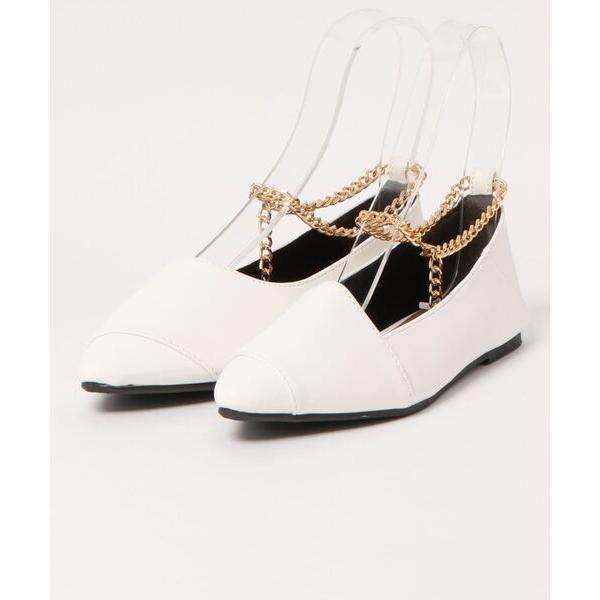 『タイムセール実施中』ZOZO問い合わせ番号:53982399ショップ:kobelettuce，コウベレタスブランド:KOBE LETTUCE，コウベレタス商品名:チェーンアンクレットフラットパンプスカテゴリ:シューズ>パンプスブラン...