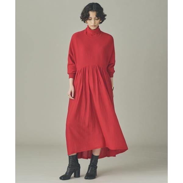 ZOZO問い合わせ番号:54002428ショップ:Curensology，カレンソロジーブランド:Curensology，カレンソロジー商品名:Curensology(カレンソロジー)/ウールハイネックギャザーワンピースカテゴリ:ワンピース...