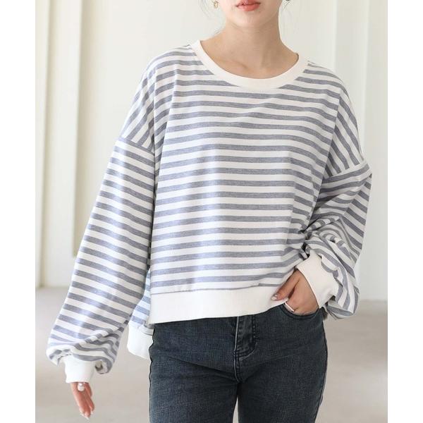 『タイムセール実施中』ZOZO問い合わせ番号:54073326ショップ:Amulet，アミュレットブランド:Amulet，アミュレット商品名:ストライプトップスカテゴリ:トップス>Tシャツ/カットソーブランド品番:vlo-5519素材...