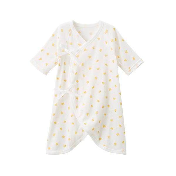 ※このアイテムは返品・交換対象外商品です。ZOZO問い合わせ番号:54098047ショップ:MIKI HOUSE，ミキハウスブランド:MIKI HOUSE，ミキハウス商品名:ひよこ柄のフライスコンビ肌着カテゴリ:ママ＆ベビー>肌着ブラ...