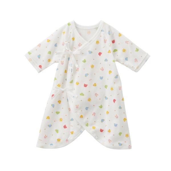 ※このアイテムは返品・交換対象外商品です。ZOZO問い合わせ番号:54098048ショップ:MIKI HOUSE，ミキハウスブランド:MIKI HOUSE，ミキハウス商品名:ピュアベール　どうぶつと星柄のフライスコンビ肌着カテゴリ:ママ＆ベ...