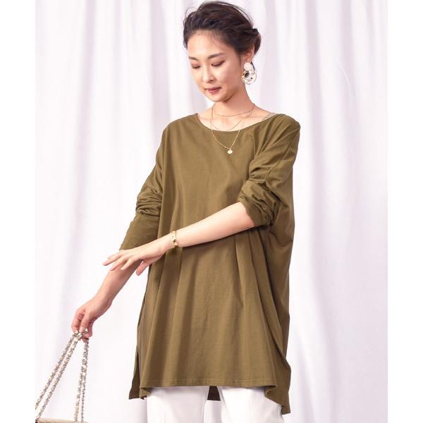 『セール実施中』ZOZO問い合わせ番号:54141347ショップ:JUGLANS，ユグランスブランド:LEAD，リード商品名:コットン100％シンプル長袖ゆったりカットソートップスカテゴリ:トップス>Tシャツ/カットソーブランド品番:...