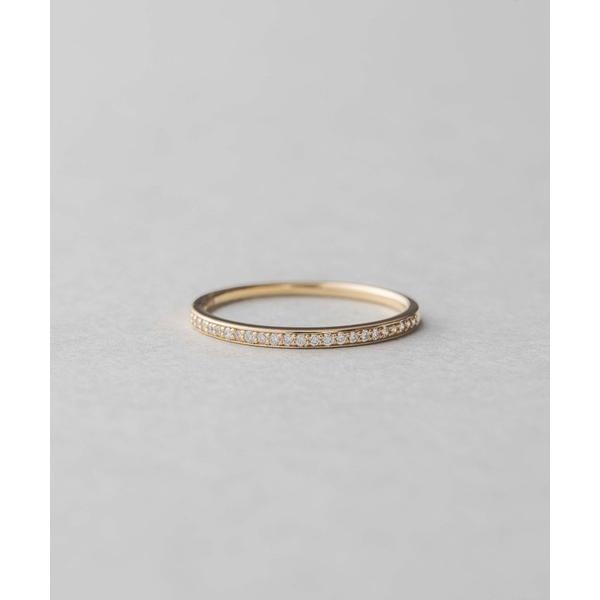 ZOZO問い合わせ番号:54369832ショップ:ete，エテブランド:ete，エテ商品名:[レイヤード] K18YG ハーフエタニティ リングカテゴリ:アクセサリー>リングブランド品番:230648素材:K18イエローゴールド(ニッ...