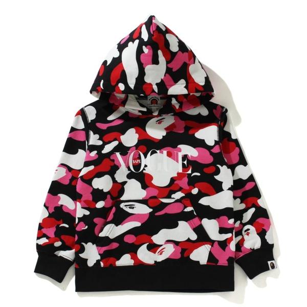 ZOZO問い合わせ番号:55380951ショップ:A BATHING APE，ア ベイシング エイプブランド:A BATHING APE，アベイシングエイプ商品名:BAPE X VOGUE PULLOVER HOODIE Kカテゴリ:トップ...