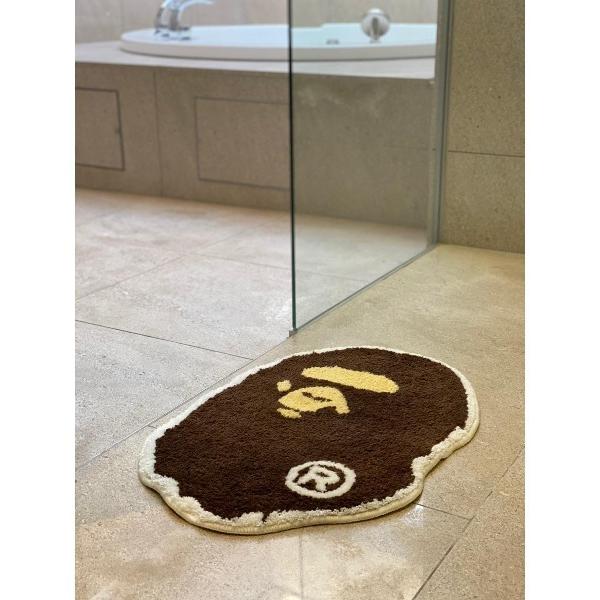 ZOZO問い合わせ番号:55381682ショップ:A BATHING APE，ア ベイシング エイプブランド:A BATHING APE，アベイシングエイプ商品名:BIG APE HEAD RUG MAT Mカテゴリ:インテリア>ラグ...