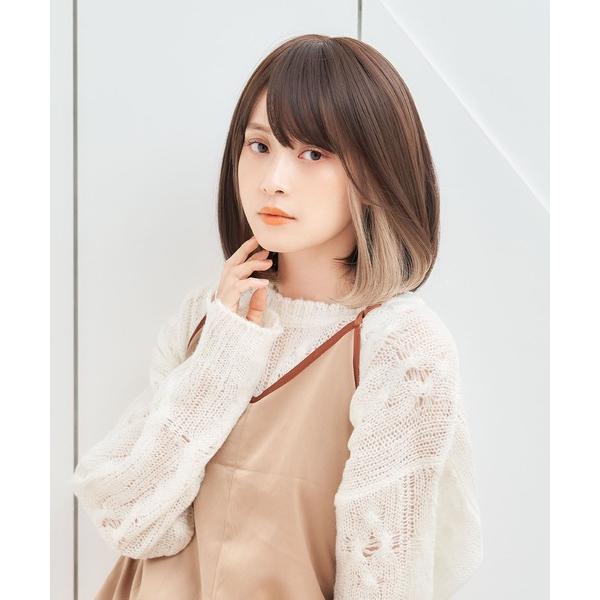 ※このアイテムは返品・交換対象外商品です。ZOZO問い合わせ番号:55429389ショップ:LINEASTORIA，リネアストリアブランド:LINEASTORIA，リネアストリア商品名:【フルウィッグ・ミディアム】インナーカラーカジュアルボ...