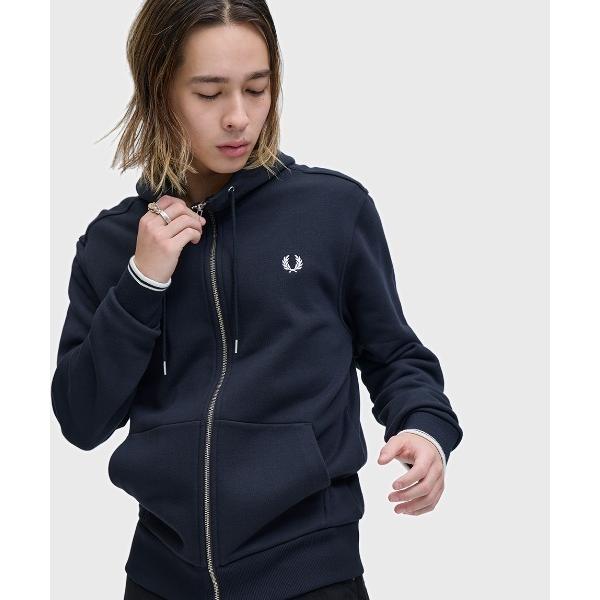 ZOZO問い合わせ番号:55438659ショップ:FRED PERRY，フレッドペリーブランド:FRED PERRY，フレッドペリー商品名:Hooded Zip Through Sweatshirt／フードジップアップパーカーカテゴリ:トッ...