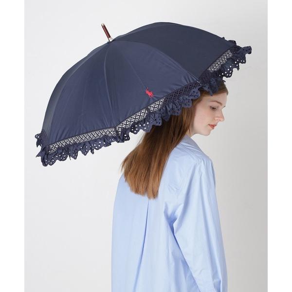 ZOZO問い合わせ番号:55531944ショップ:MOONBAT，ムーンバットブランド:POLO RALPH LAUREN，ポロ ラルフ ローレン，MOONBAT，ムーンバット商品名:遮光 晴雨兼用日傘 長傘　エンブフリルカテゴリ:ファッシ...