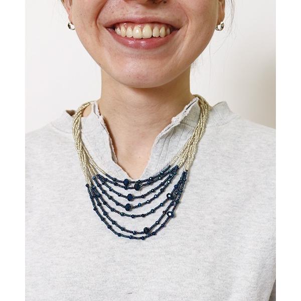 ZOZO問い合わせ番号:55535507ショップ:SAWINTO，ソイントブランド:TIME WILL TELL WORKS，タイムウィルテルワークス商品名:7 STRANDS W/CRYSTAL NECKLACE /7ストランド　クリスタ...