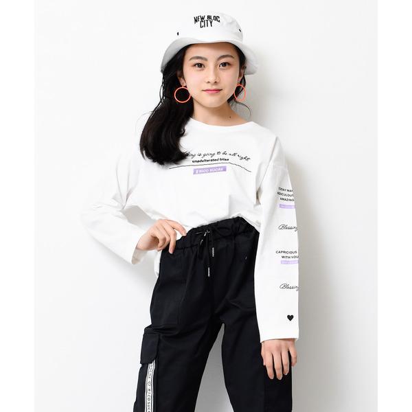 『タイムセール実施中』ZOZO問い合わせ番号:55668337ショップ:SHUSHU，シュシュブランド:RiCO SUCRE，リコシュクレ，SHUSHU，シュシュ商品名:筆記体ロゴロングTシャツカテゴリ:トップス>Tシャツ/カットソー...