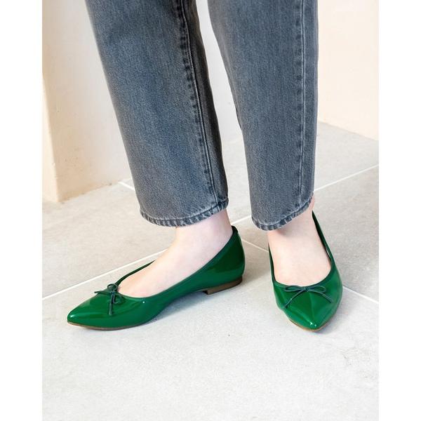 ZOZO問い合わせ番号:55773848ショップ:Emma Francis，エマ フランシスブランド:Emma Francis，エマフランシス商品名:ポインテッドトゥ フラット バレエシューズ エナメルシリーズカテゴリ:シューズ>バレ...