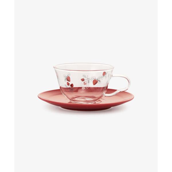 ZOZO問い合わせ番号:55775394ショップ:Afternoon Tea LIVING，アフタヌーンティー・リビングブランド:Afternoon Tea，アフタヌーンティー商品名:ストロベリー耐熱ガラスカップ＆ソーサー/パラレルカテゴリ...