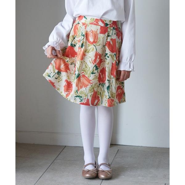 『タイムセール実施中』ZOZO問い合わせ番号:55775666ショップ:ROPE' PICNIC，ロぺピクニックブランド:ROPE' PICNIC，ロペピクニック商品名:【KIDS】【リンクコーデ】BIGフラワースカートカテゴリ:スカート&...