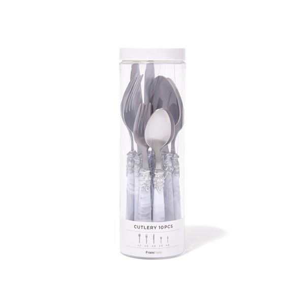 ZOZO問い合わせ番号:55847635ショップ:Francfranc，フランフランブランド:Francfranc，フランフラン商品名:カトラリー 10点セット マーブルカテゴリ:食器/キッチン>カトラリーブランド品番:1101110...