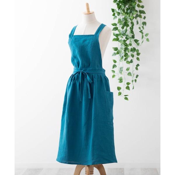 ZOZO問い合わせ番号:56279235ショップ:ABBEY MARKET，アビーマーケットブランド:Jubilee，ジュビリー商品名:洗いざらし リネン 100% プリーツ ドレスエプロンカテゴリ:食器/キッチン>エプロンブランド品...