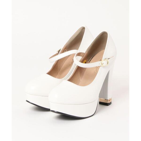 『タイムセール実施中』ZOZO問い合わせ番号:56425085ショップ:Mafmof，マフモフブランド:Mafmof，マフモフ商品名:Mafmof(マフモフ) チェーン付きヒールストーム入り厚底ヒール パンプスカテゴリ:シューズ>パン...