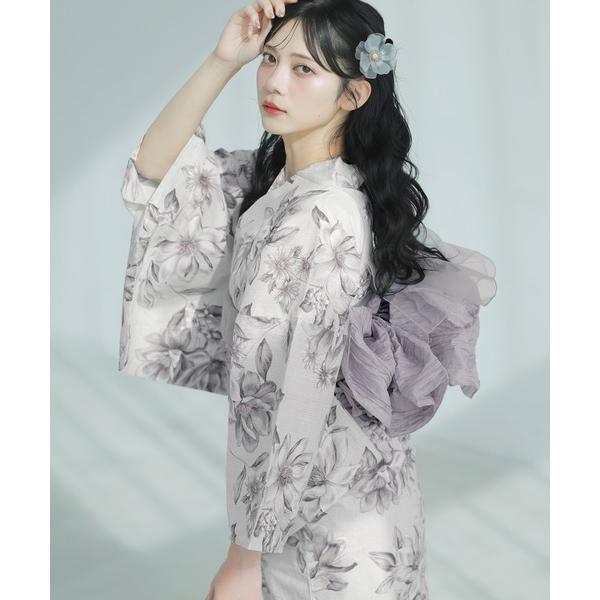 ZOZO問い合わせ番号:56426272ショップ:Dita，ディータブランド:Dita，ディータ商品名:1人で着られる浴衣5点セット 和歌山染工日本染め（ゆかた・しわへこ帯・下駄・着付け本・腰ひも）【K】カテゴリ:水着/着物・浴衣>浴...