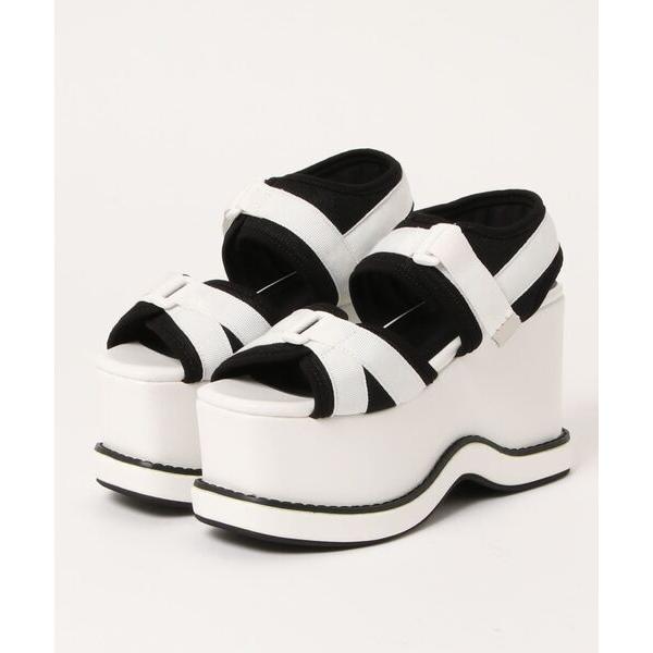 『タイムセール実施中』ZOZO問い合わせ番号:56747707ショップ:Mafmof，マフモフブランド:Mafmof，マフモフ商品名:Mafmof(マフモフ) ベルクロテイストのコバ付き厚底ウェッジ サンダルカテゴリ:シューズ>サンダ...