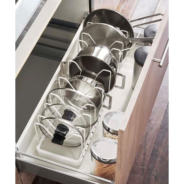 ZOZO問い合わせ番号:56997829ショップ:WORLD ONLINE STORE SELECT，ワールドオンラインストアセレクトブランド:212 KITCHEN STORE，トゥワントゥキッチンストア商品名:シンク下伸縮鍋蓋＆フライパ...