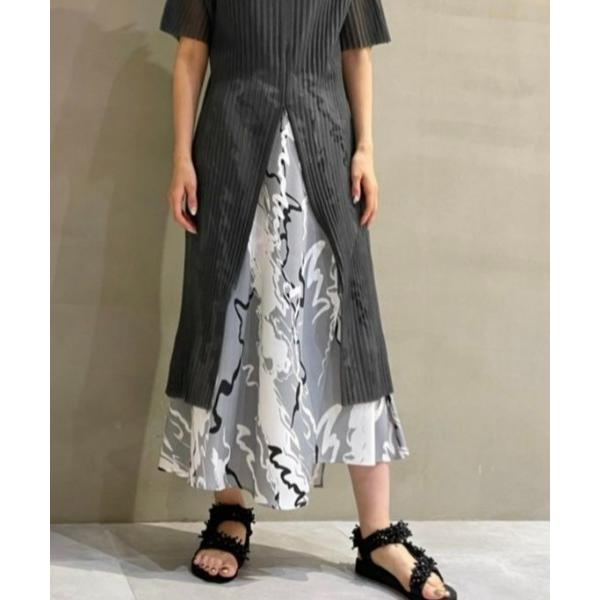 『セール実施中』ZOZO問い合わせ番号:57106490ショップ:LE CIEL BLEU，ルシェルブルーブランド:LE CIEL BLEU，ルシェルブルー商品名:Abstract Print Skirtカテゴリ:スカート>スカートブ...