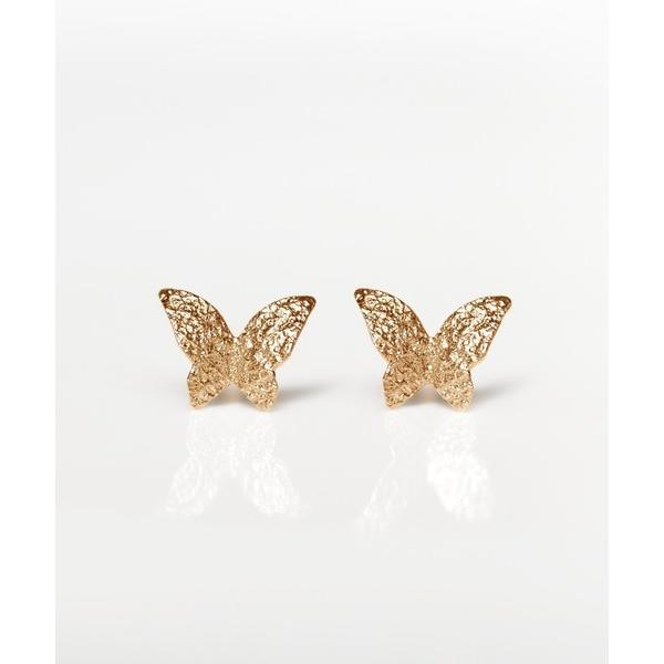 ※このアイテムは返品・交換対象外商品です。ZOZO問い合わせ番号:57290092ショップ:cui-cui，キュイキュイブランド:cui-cui，キュイキュイ商品名:ゴールド バタフライ ピアス | K10YGカテゴリ:アクセサリー>...