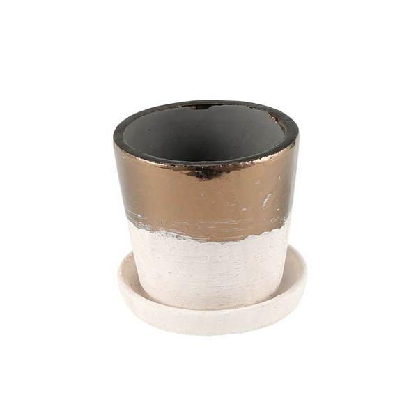 ZOZO問い合わせ番号:57364769ショップ:DULTON，ダルトンブランド:DULTON，ダルトン商品名:TERRACOTTA  BICOLOR POT S/3号 植木鉢カテゴリ:インテリア>フラワーベースブランド品番:G20-...