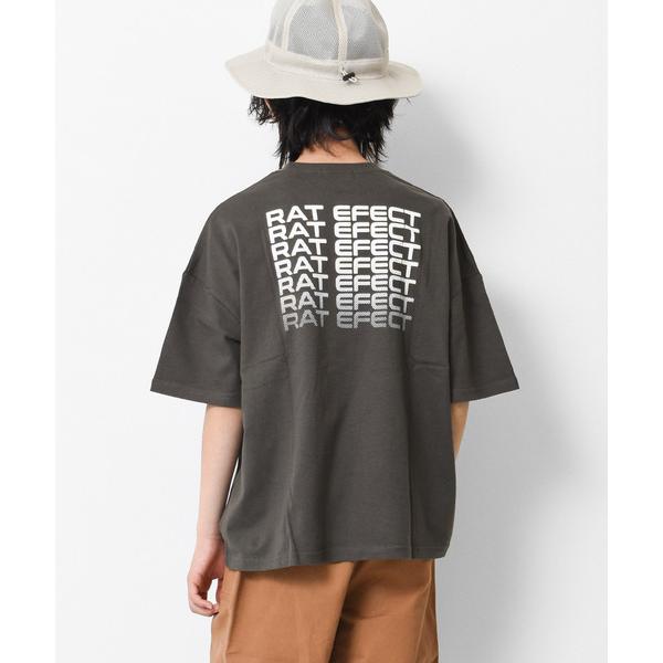 『セール実施中』ZOZO問い合わせ番号:57365843ショップ:SHUSHU，シュシュブランド:RAT EFFECT，ラットエフェクト，SHUSHU，シュシュ商品名:グラデーションロゴプリントビッグTシャツカテゴリ:トップス>Tシャ...
