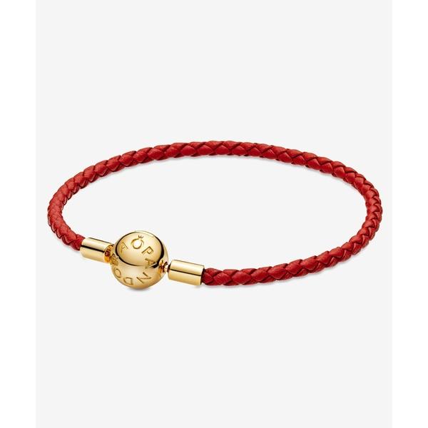 ZOZO問い合わせ番号:57405355ショップ:Pandora，パンドラブランド:Pandora，パンドラ商品名:Pandora Moments レッド ウーブン レザー ブレスレットカテゴリ:アクセサリー>ブレスレットブランド品番...