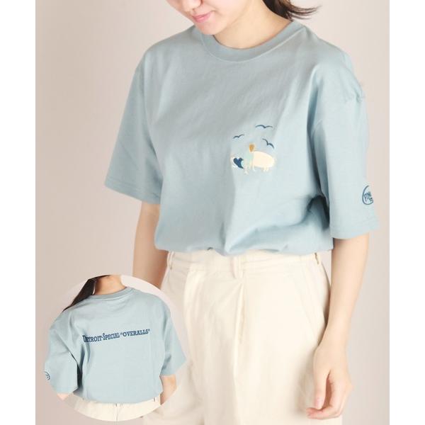 『タイムセール実施中』ZOZO問い合わせ番号:57440115ショップ:WESTSEA，ウエストシーブランド:WESTSEA，ウエストシー商品名:FINCK'S USコットン ワンポイント刺繍 ルーズサイズ 半袖Tシャツカテゴリ:トップス&...