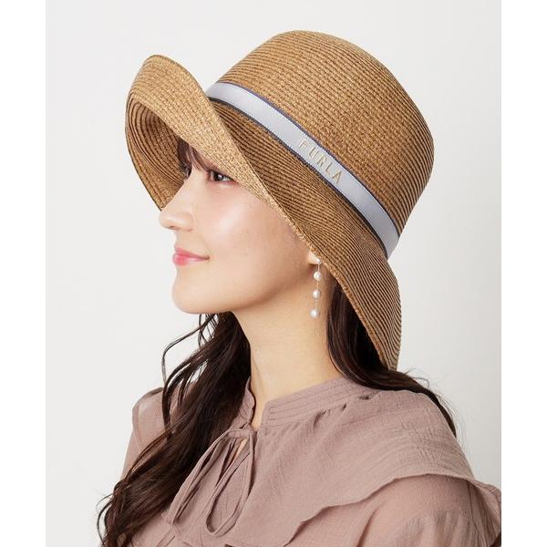 ZOZO問い合わせ番号:57627187ショップ:MOONBAT，ムーンバットブランド:FURLA，フルラ，MOONBAT，ムーンバット商品名:洗える ブレードハット ロゴ刺繍リボンカテゴリ:帽子>ハットブランド品番:26-135-6...