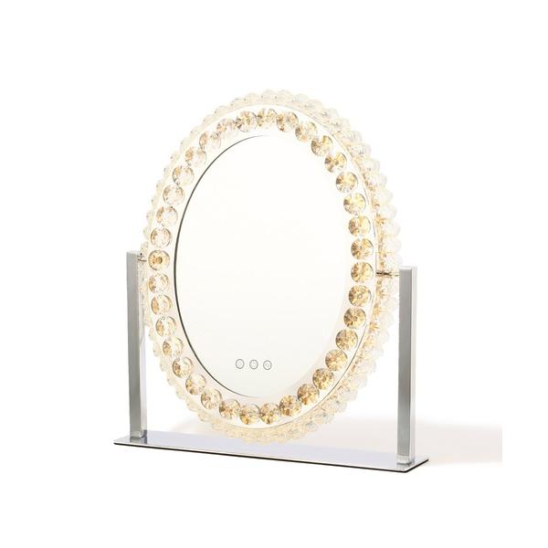 ZOZO問い合わせ番号:57758450ショップ:Francfranc，フランフランブランド:Francfranc，フランフラン商品名:ブリエ ハリウッドミラー ラウンド　調光 調色 ライト付 メイク用カテゴリ:インテリア>ミラーブラ...