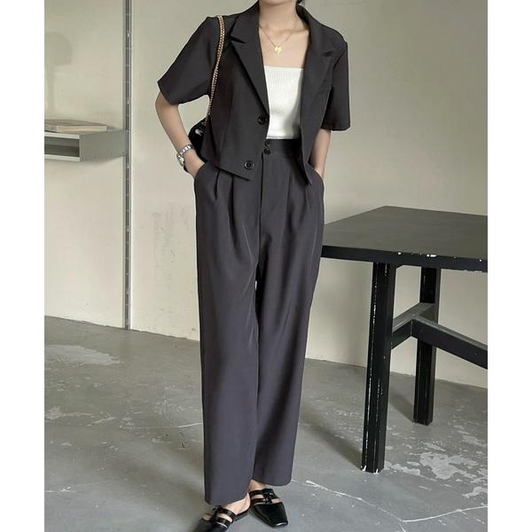 『セール実施中』ZOZO問い合わせ番号:57892780ショップ:emi+，エミプラスブランド:emi+，エミプラス，ABITOKYO，アビトーキョー，BANNER BARRETT，バナーバレット商品名:半袖ショートサマージャケット＋タック...