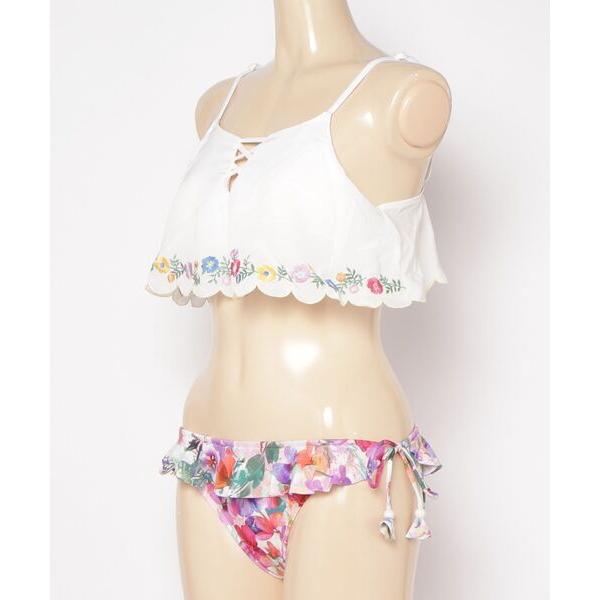 『セール実施中』※このアイテムは返品・交換対象外商品です。ZOZO問い合わせ番号:57963183ショップ:PR01.，ピーアールワンブランド:PR01.，ピーアールワン商品名:Nuckle Market 刺繍 × フラワープリントビキニカ...